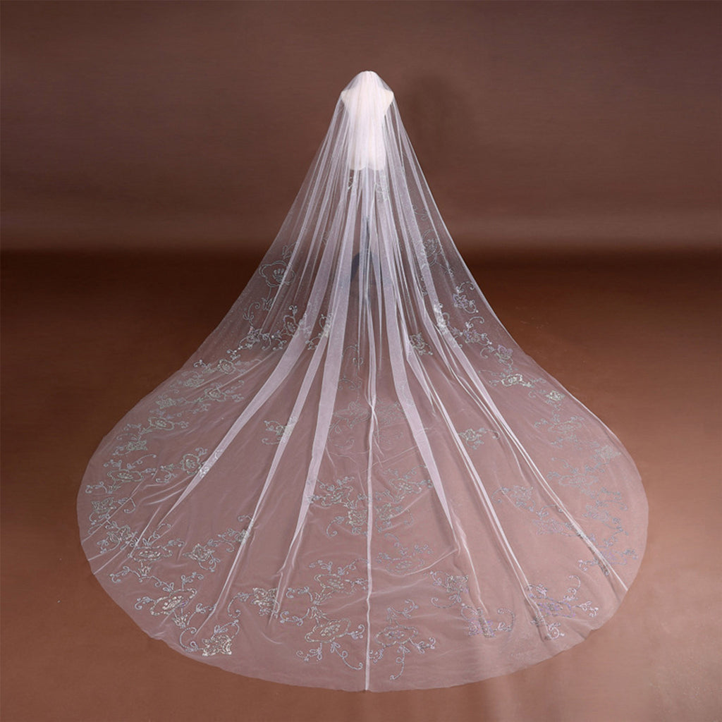 Bridal Wedding Long Head Veil – Rosymae